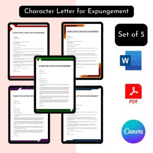 Character Letter for Expungement Template – Download Now