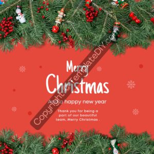 Christmas Greetings to Employees Printable Templates in Pdf