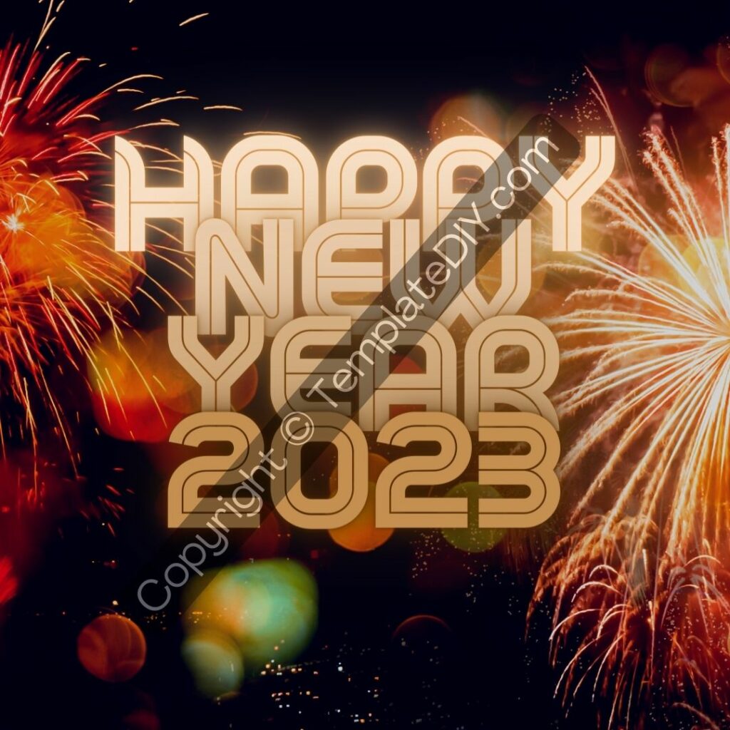 New Year Template Blank Printable PDF, Word [Editable]