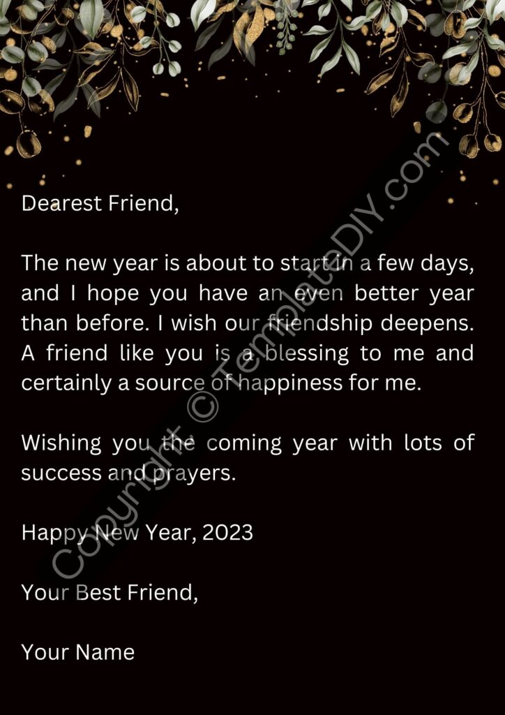 Happy New Year Letter Sample with Examples [Word]