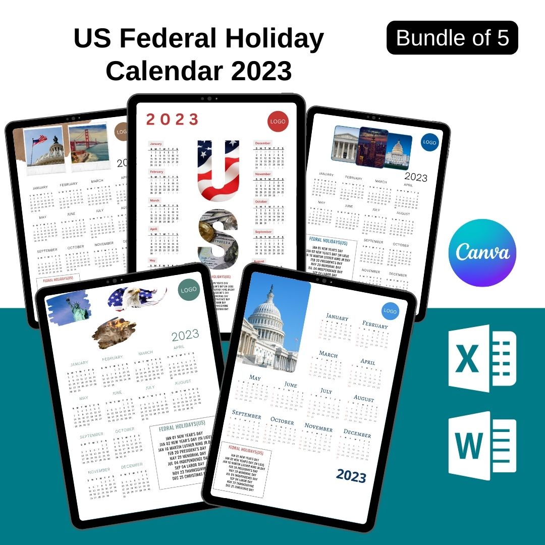 US Federal Holiday Calendar 2025 Printable Template PDF