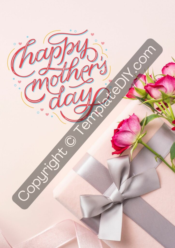 Mothers Day Template Blank Printable PDF, Word [Editable]