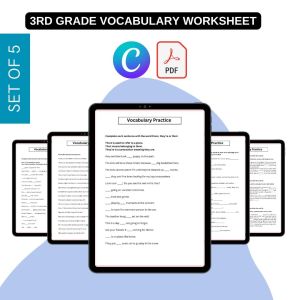 3rd Grade Vocabulary Worksheets Template Printable PDF, Word