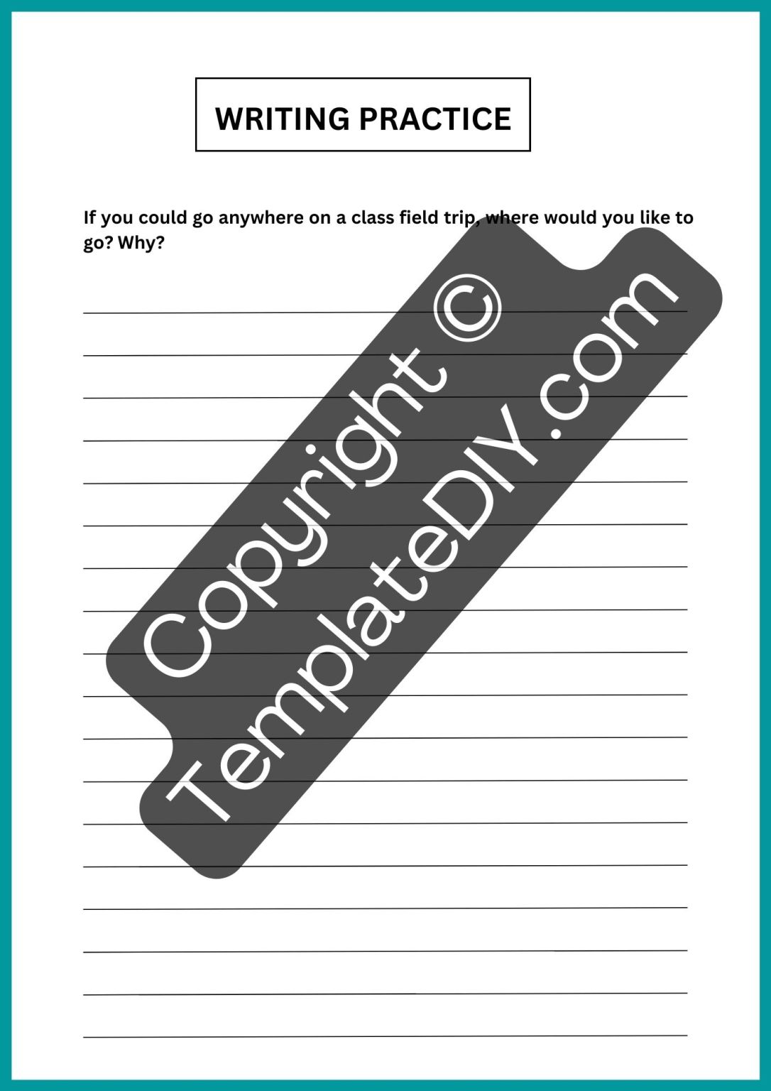 5th Grade Writing Worksheets Printable Template PDF, Word
