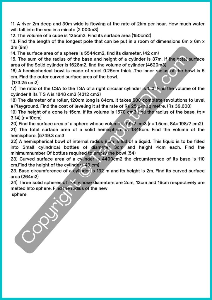 9th Grade Geometry Worksheets Template Printable PDF, Word