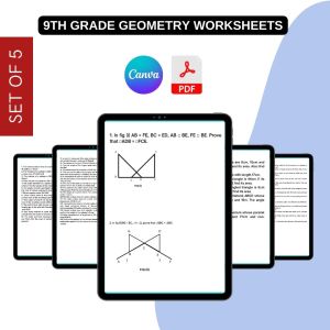 9th Grade Geometry Worksheets Template Printable PDF, Word