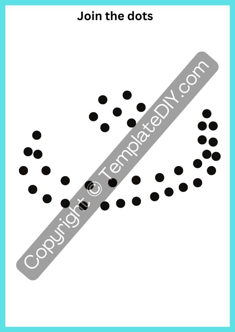 Arabic Alphabet Dot to Dot Worksheet Template PDF, Word