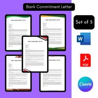 Bank Commitment Letter Sample with Examples [Word]