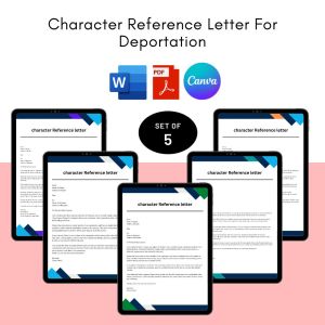 Character Reference Letter For Deportation Sample [Word]