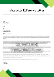 Character Reference Letter For Firearm License Sample [Word]