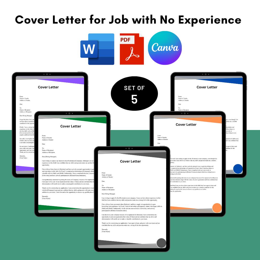 Cover Letter for Job with No Experience Sample and Examples