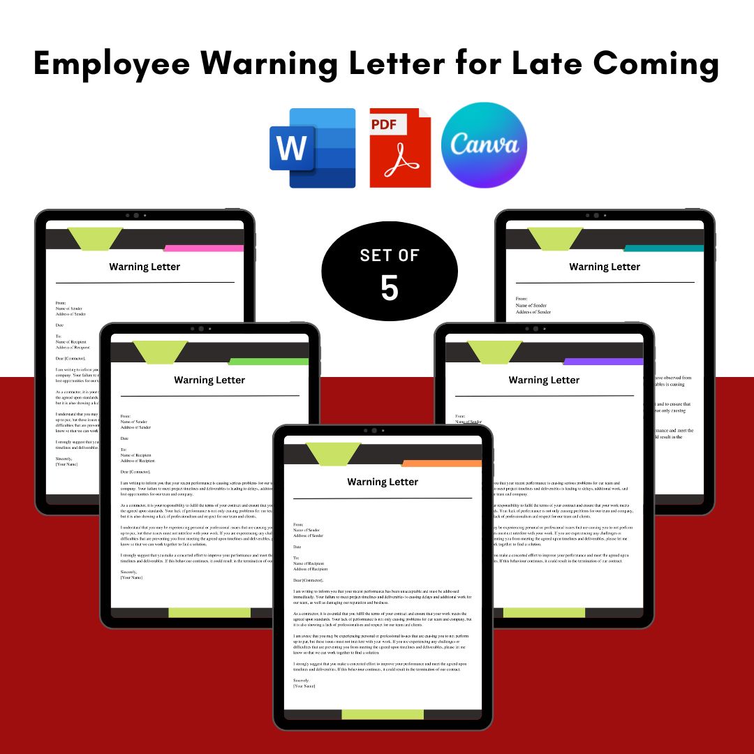 Sle Warning Letter To Employee For Late Coming - Infoupdate.org