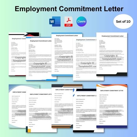 Download Employment Commitment Letter | Customizable Template