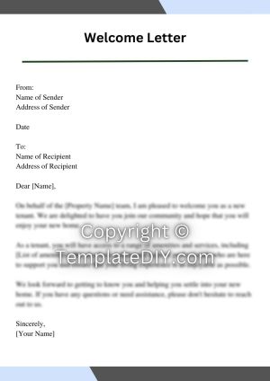Formal Welcome Letter Sample with Examples [Word Editable]
