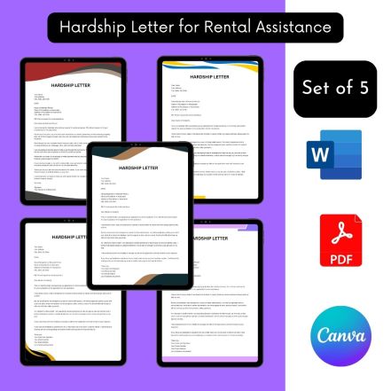 Hardship Letter Template for Rent Assistance (Download Now)