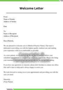 Medical Office Welcome Letter Sample with Examples [Word]