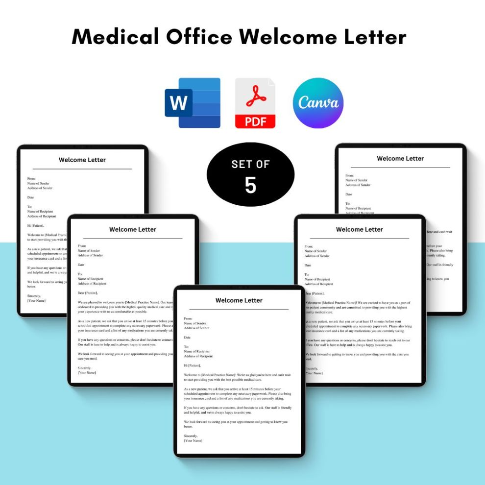 Medical Office Welcome Letter Sample with Examples [Word]
