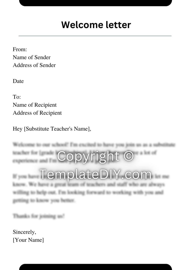 New Business Welcome Letter Sample and Examples [Word]