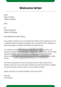 New Business Welcome Letter Sample and Examples [Word]