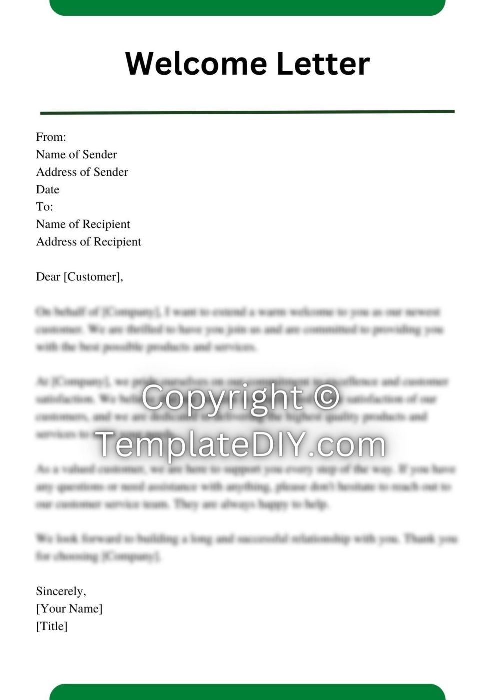 New Customer Welcome Letter Sample with Examples [Word]