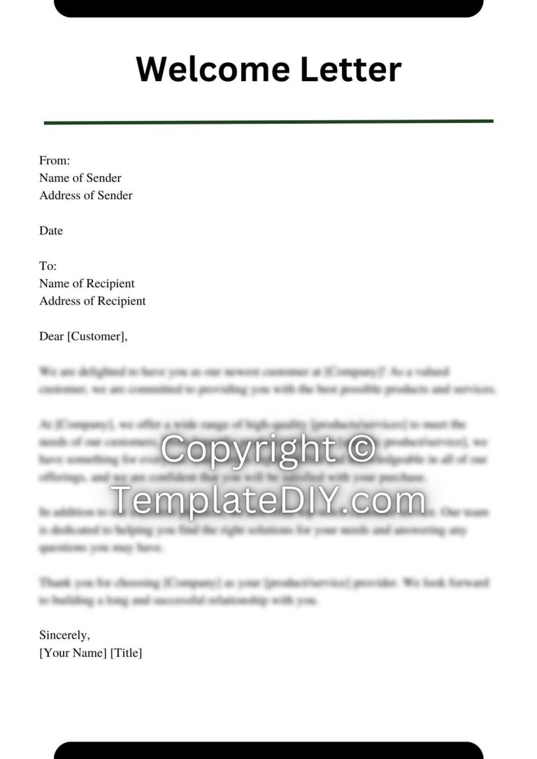 New Customer Welcome Letter Sample with Examples [Word]