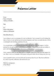 Palanca Letter for Recollection Template | Download Word Example