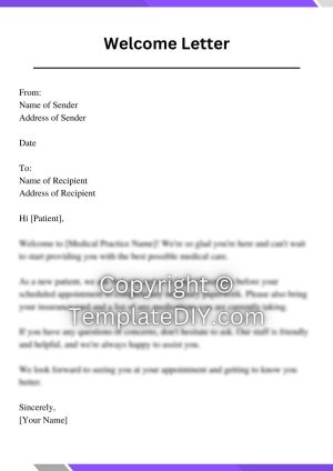 Medical Office Welcome Letter Sample with Examples [Word]