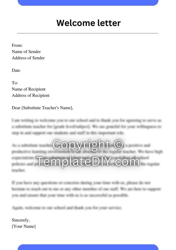 New Business Welcome Letter Sample and Examples [Word]