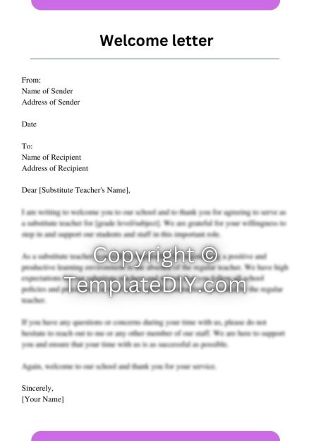 New Business Welcome Letter Sample and Examples [Word]