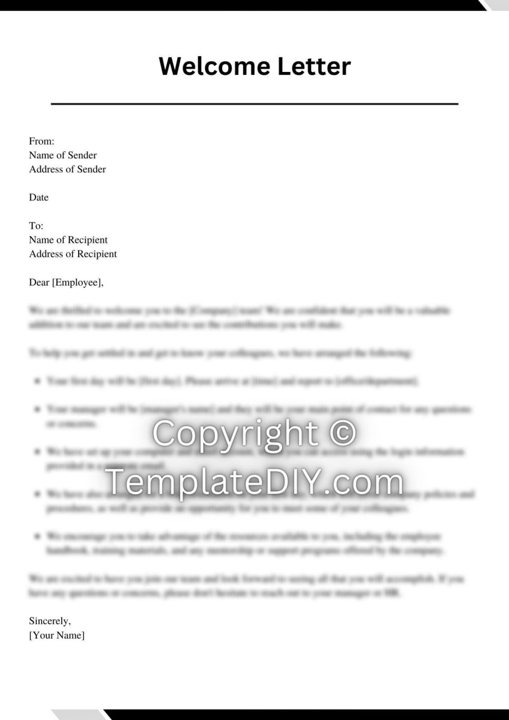 Welcome Aboard Letter Sample with Examples [Word Editable]