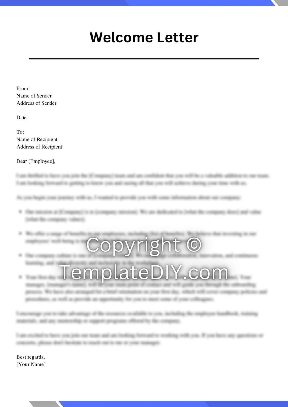 Welcome Aboard Letter Sample with Examples [Word Editable]
