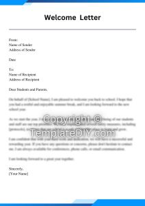 Welcome Back to School Letter Sample with Examples [Word]