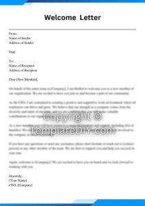 Welcome Letter from CEO Sample and Examples [Word Editable]