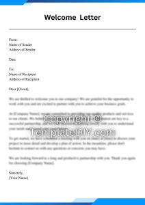 Welcome Letter to New Client Sample with Examples [Word]
