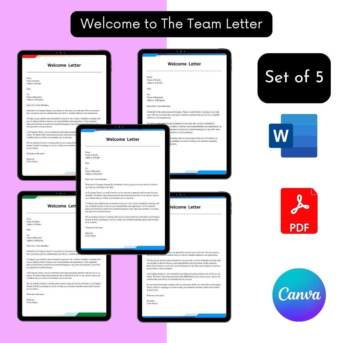 Welcome to The Team Letter Sample with Examples [Word]