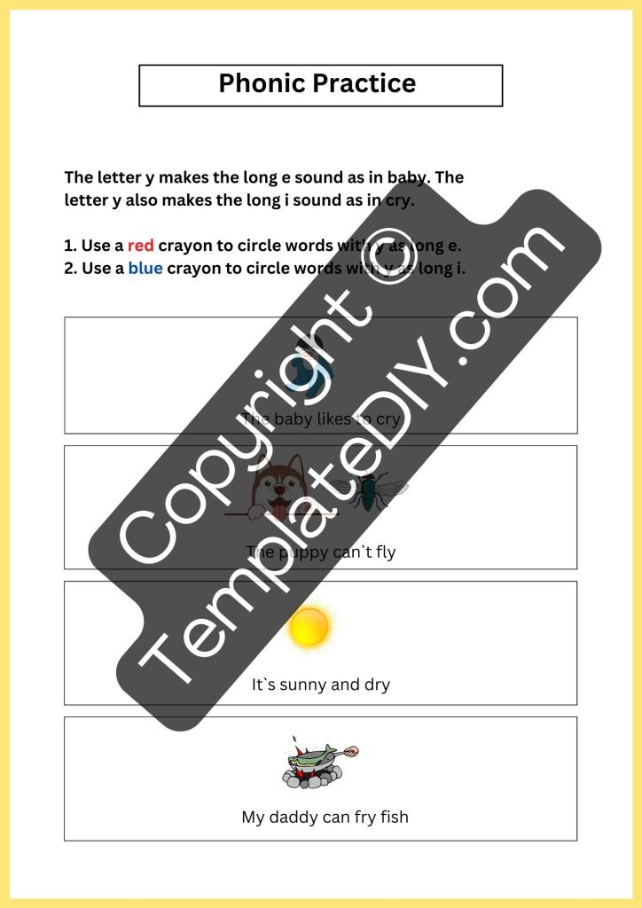 2nd Grade Phonics Worksheets Template Printable PDF, Word