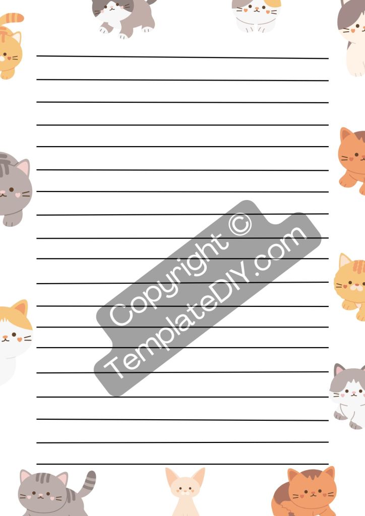 Animal Writing Paper Printable Template PDF, Word [Editable]