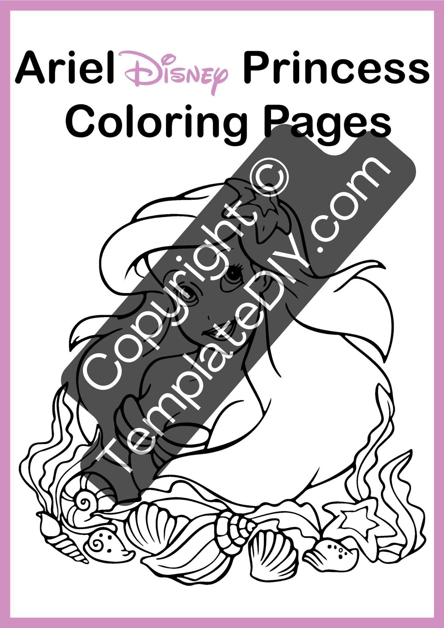 Disney Princess Ariel Coloring Pages Print 17 The Little Mermaid