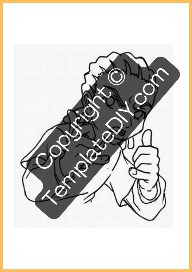 Boondocks Coloring Pages Template Printable Blank PDF