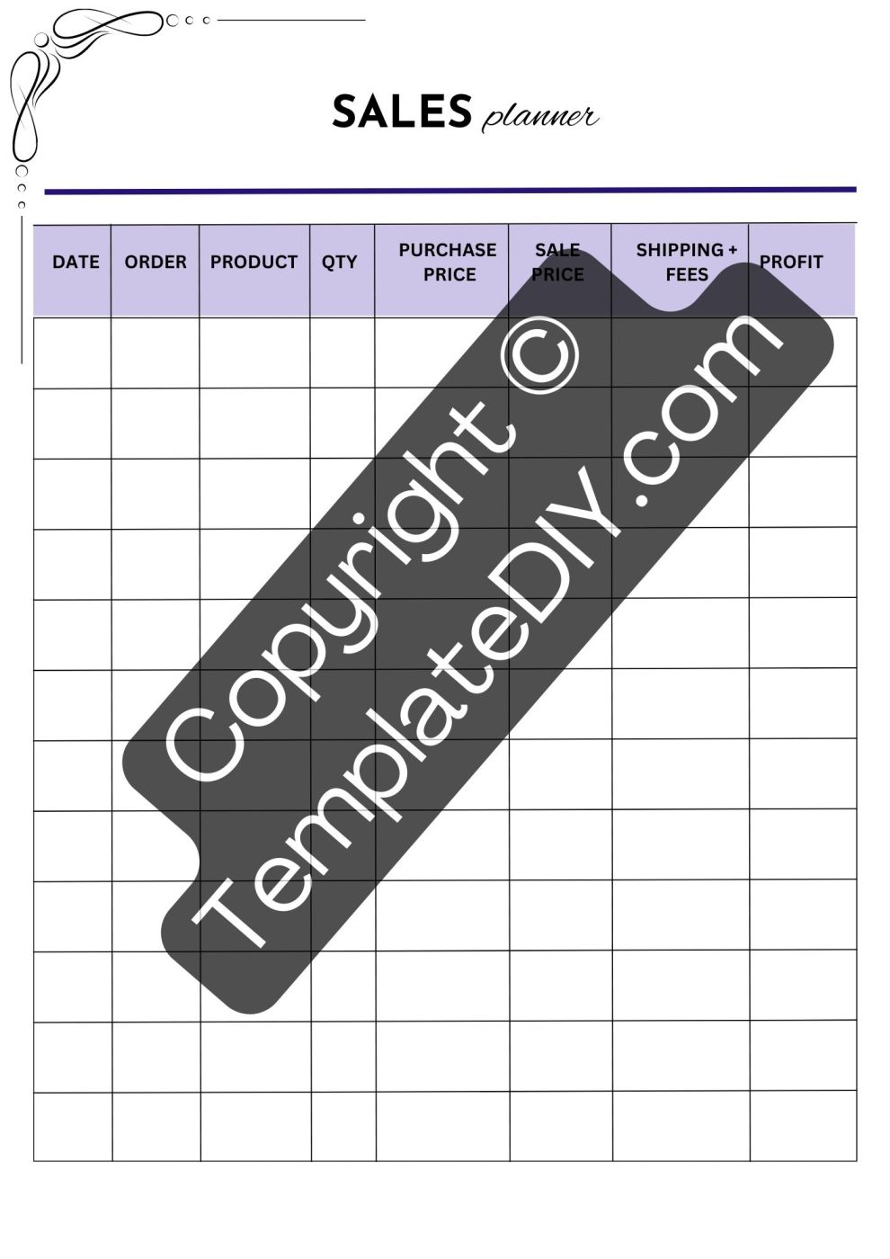 Sales Daily Planner Template Printable PDF, Word, Excel