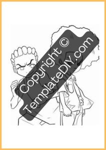 Boondocks Coloring Pages Template Printable Blank PDF