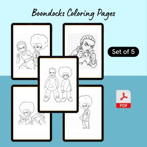 Boondocks Coloring Pages Template Printable Blank PDF