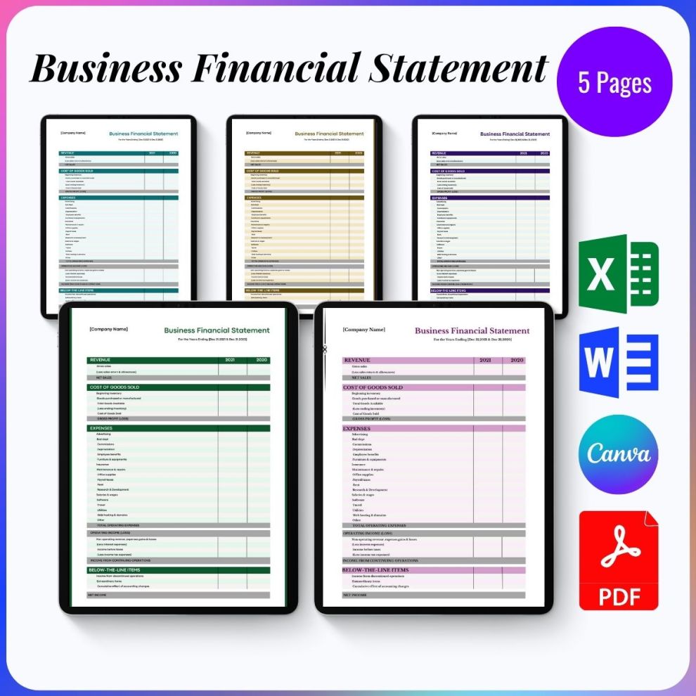 Finance Calendar Printable Template in PDF, Word [Editable]