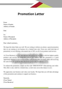 Business Promotion Letter Sample with Examples [Word]