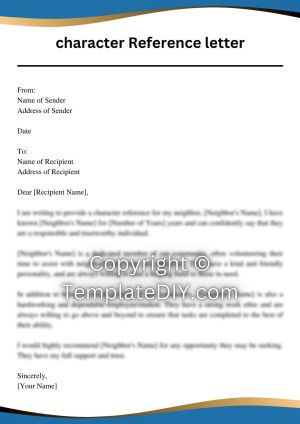 Character Reference Letter For Notary Public Sample Examples