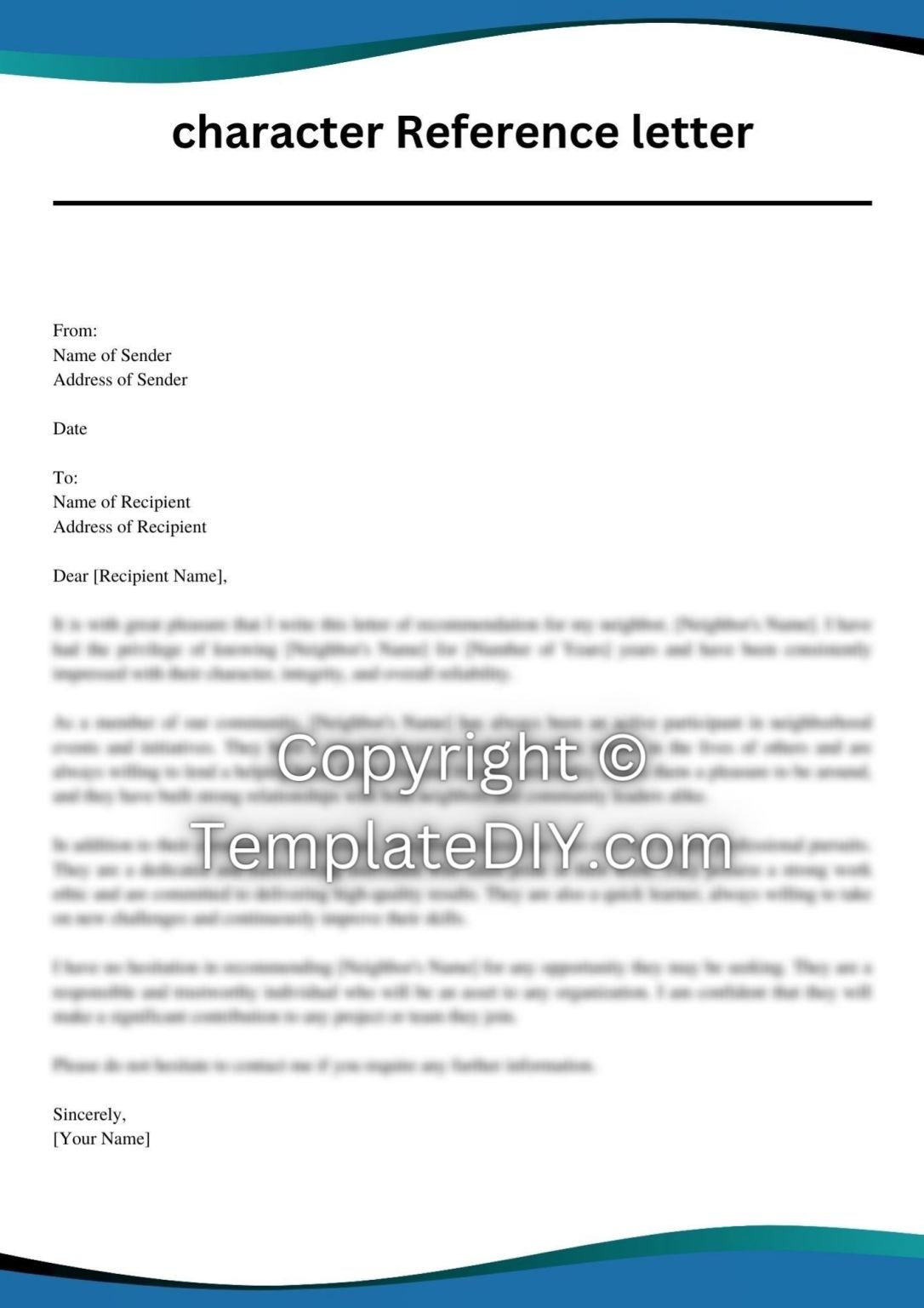 Character Reference Letter For Notary Public Sample Examples
