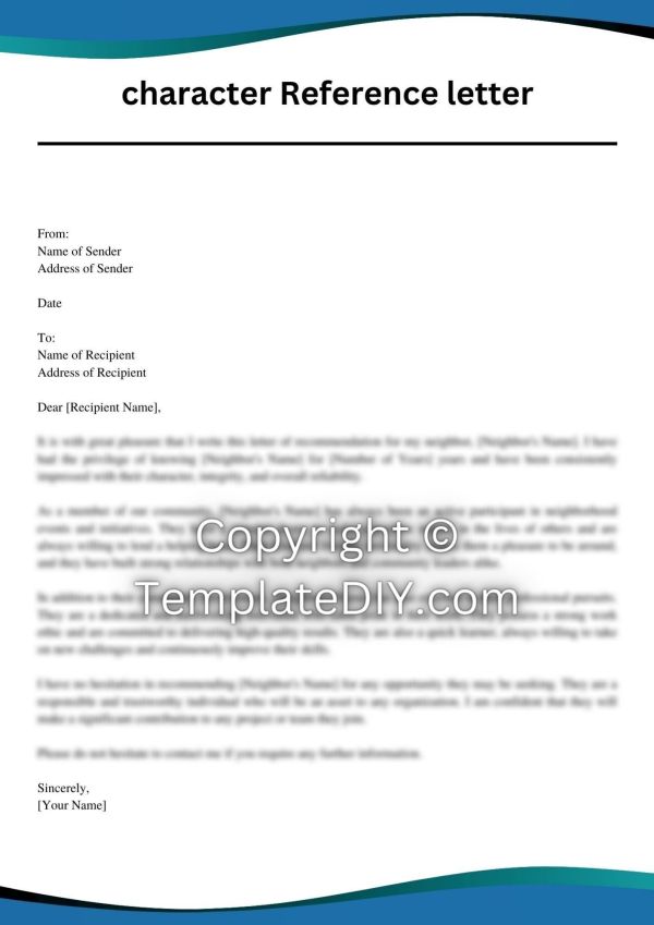 Character Reference Letter For Notary Public Sample Examples