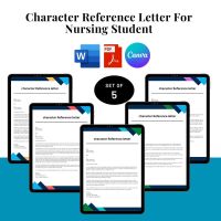 Character Reference Letter For Nursing Student Sample [Word]
