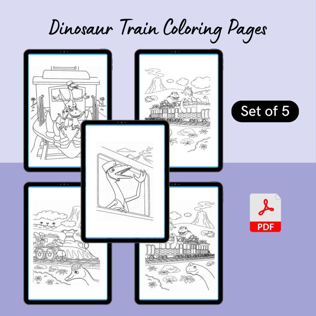 Bundle of 60+ Printable Coloring Pages for Kids PDF, PNG