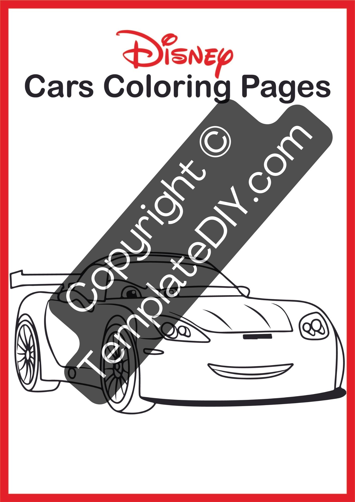 Coloring Pages For Kids Disney Cars Coloring Pages